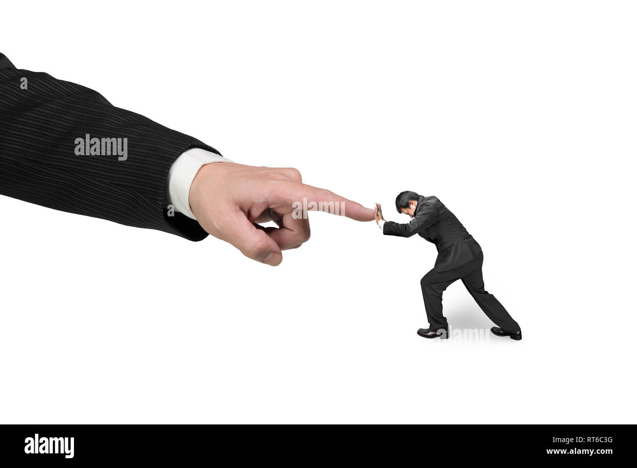 Big man little man fight hi-res stock photography and images - Alamy