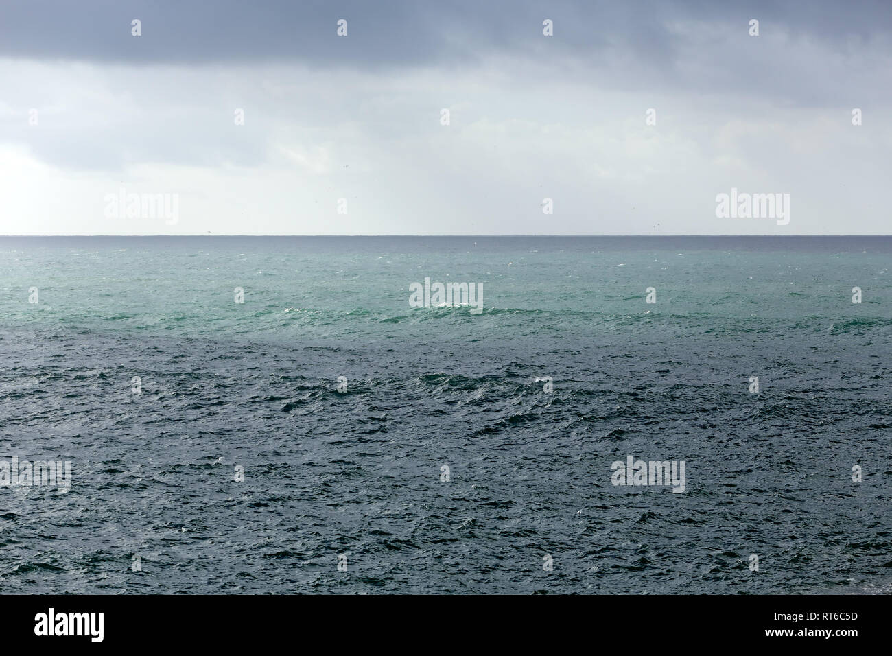 Colors of the Northeast Atlantic sea at noon in autumn Stock Photo - Alamy