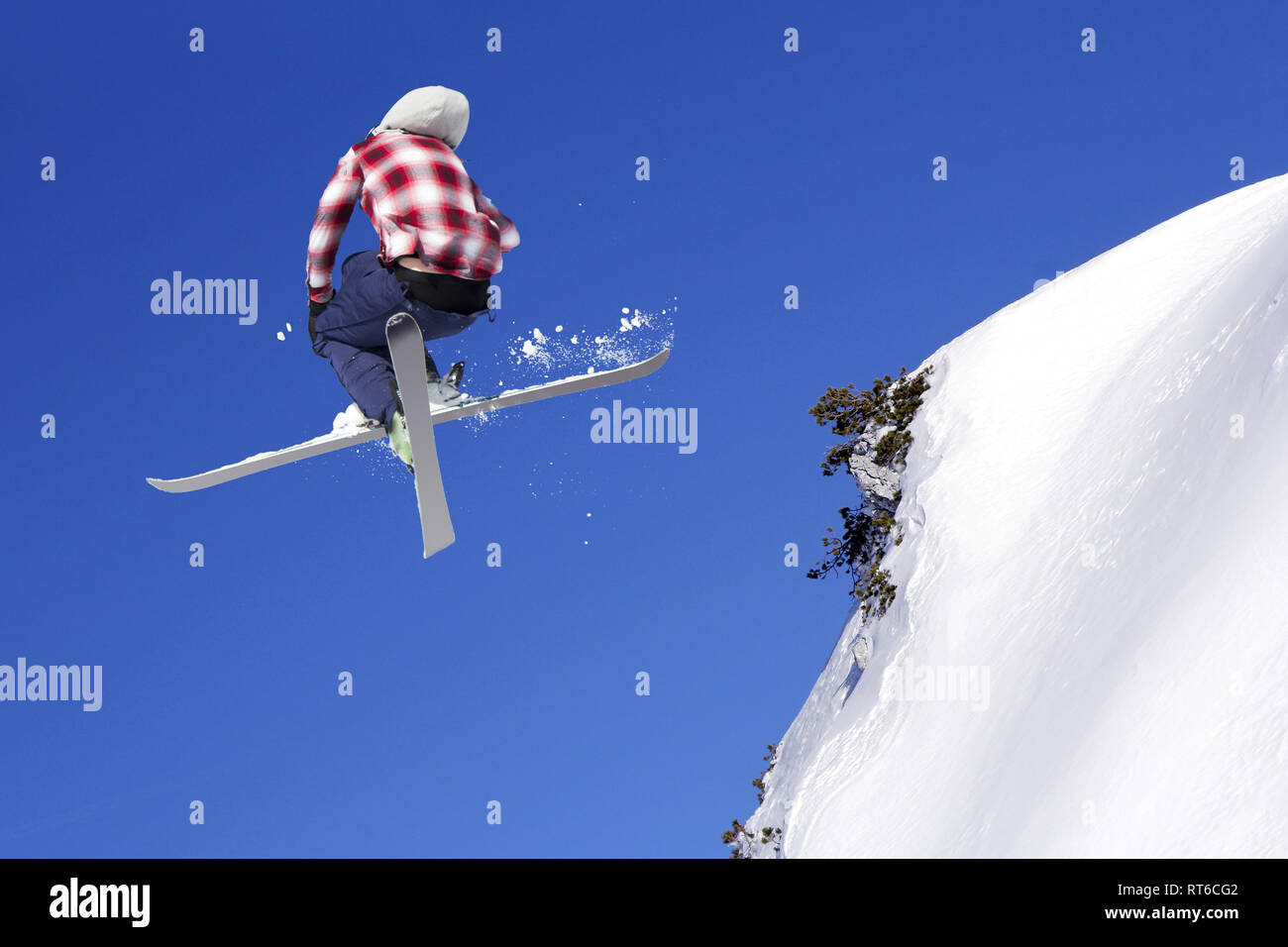 Extreme freeride ski skier hi-res stock photography and images - Alamy