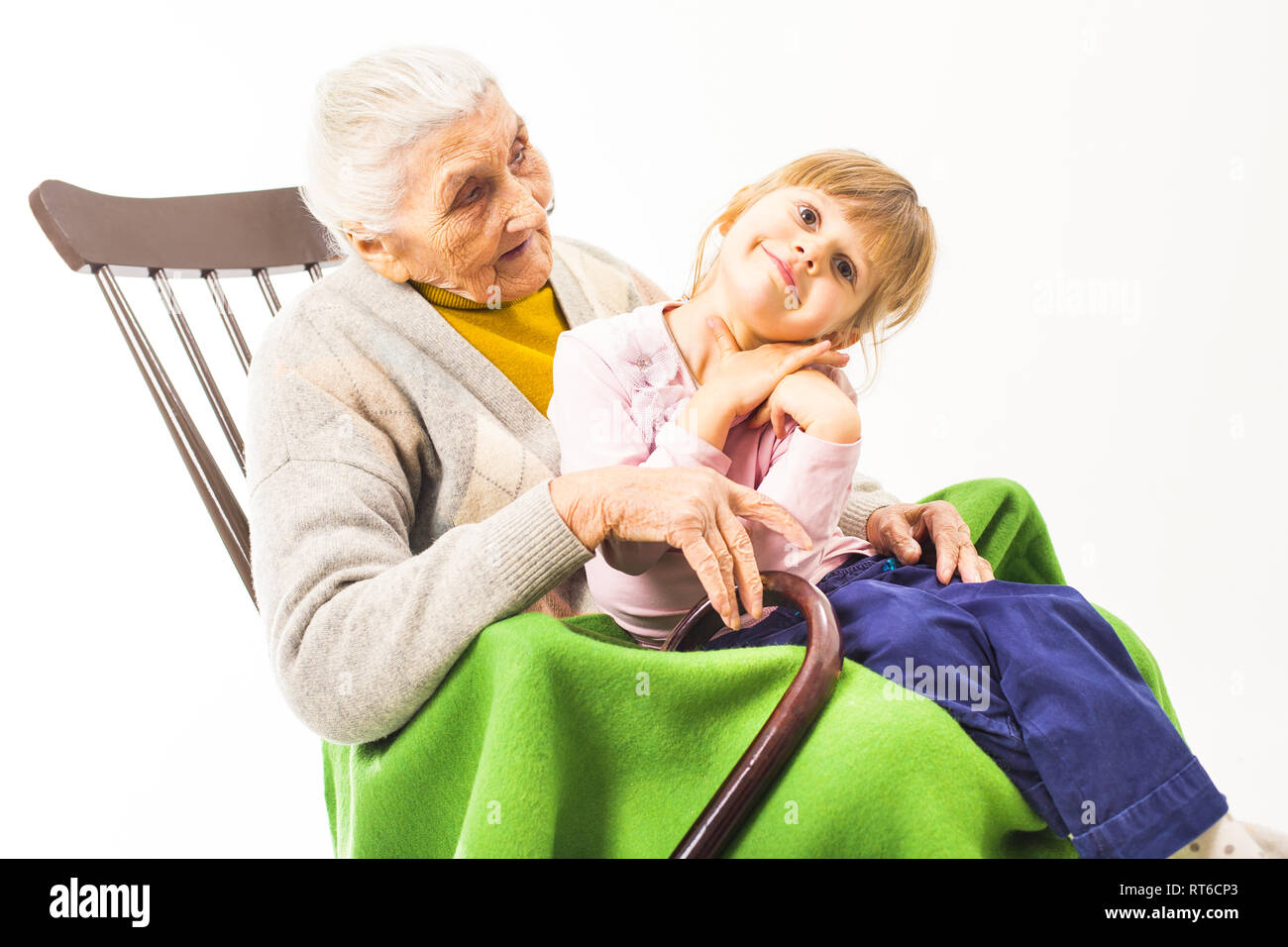 Old woman rocking chair hi-res stock photography and images - Alamy