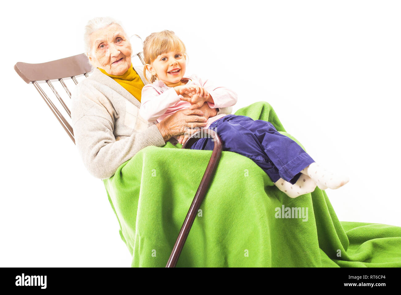 Old woman rocking chair hi-res stock photography and images - Alamy