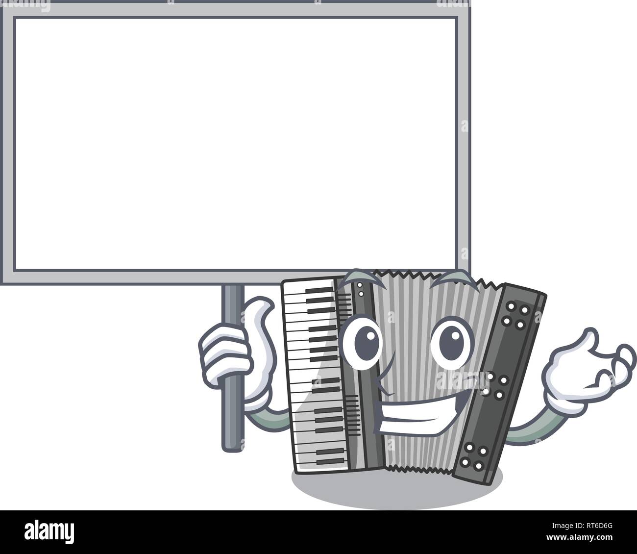 Bring board according cartoons in the music room Stock Vector Image ...