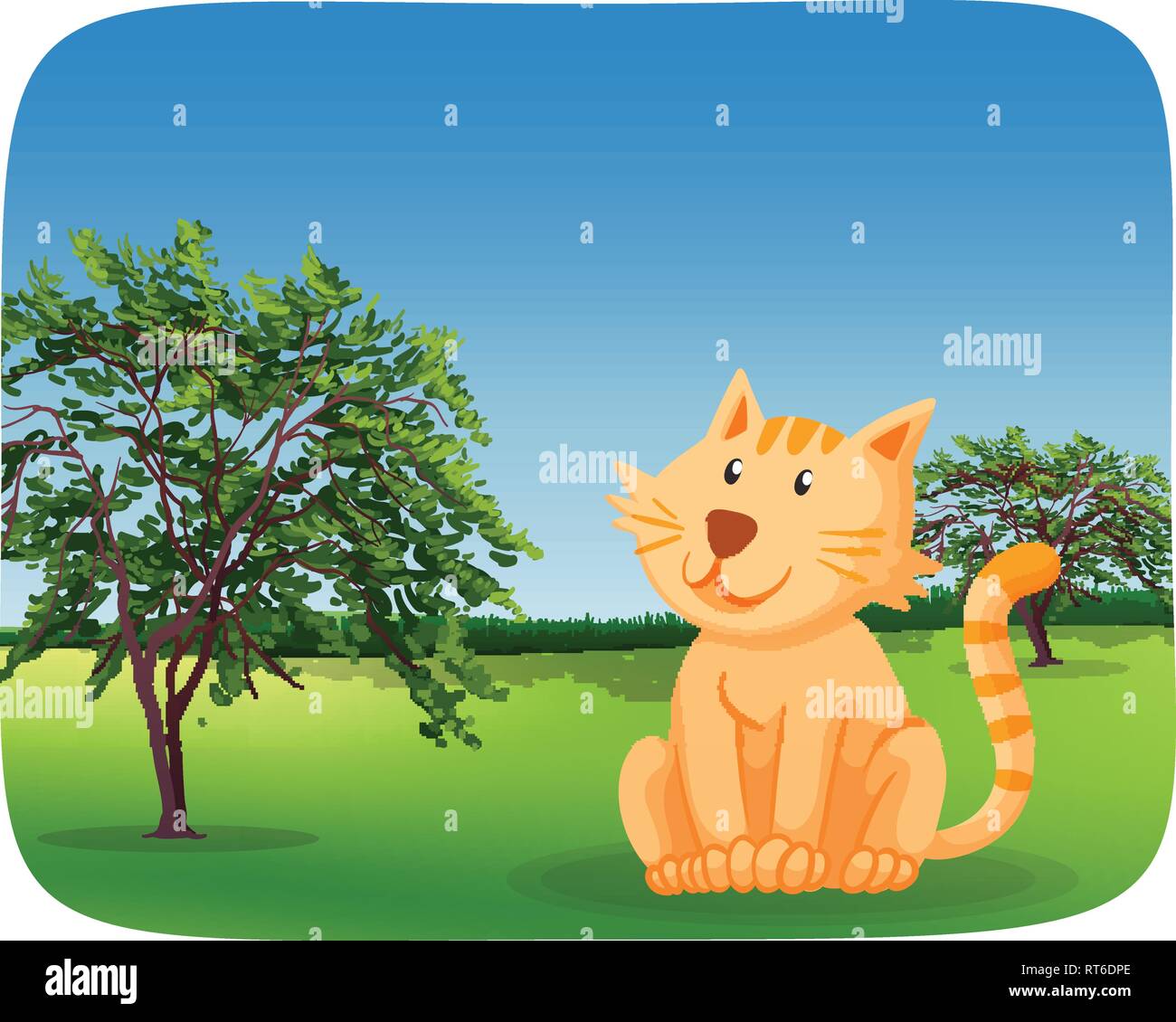 Cat in mountain Stock Vector Images - Alamy
