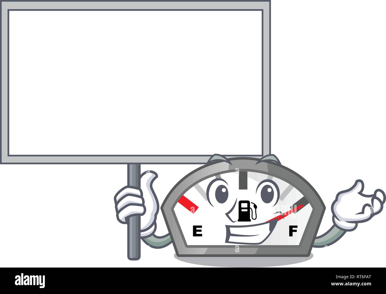 Bring board gasoline indicator in the character shape Stock Vector ...