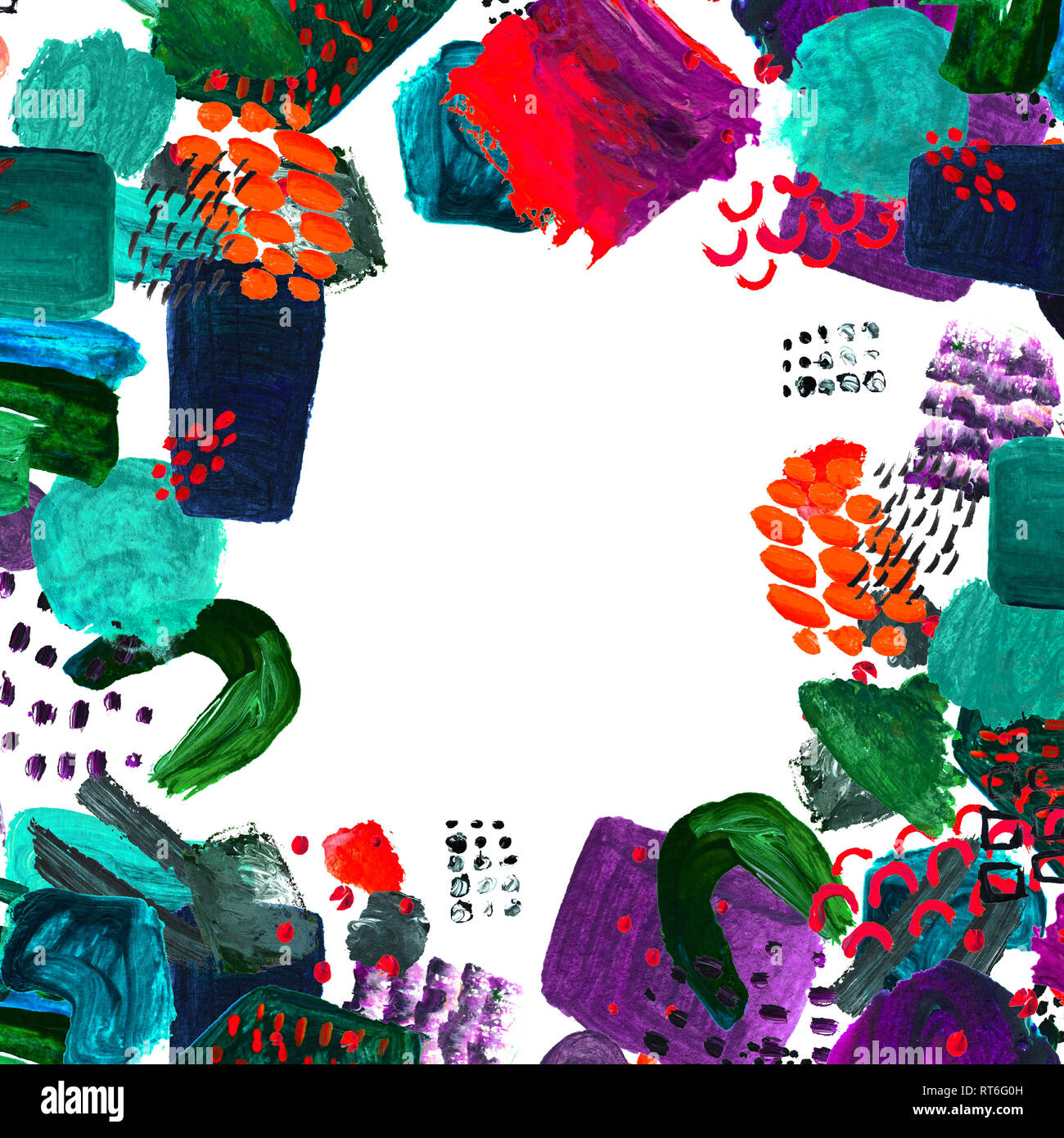 Hand drawn frame and place for your text Stock Photo - Alamy