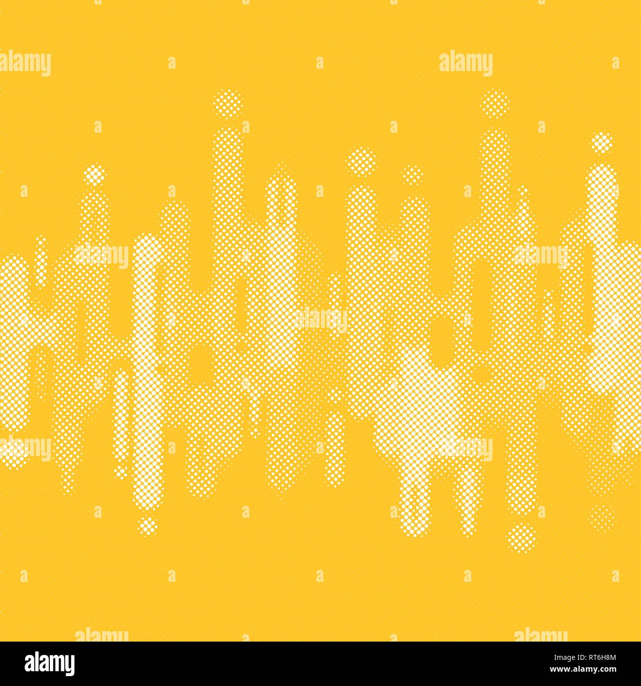 Abstract yellow rounded shapes lines transition background with copy ...