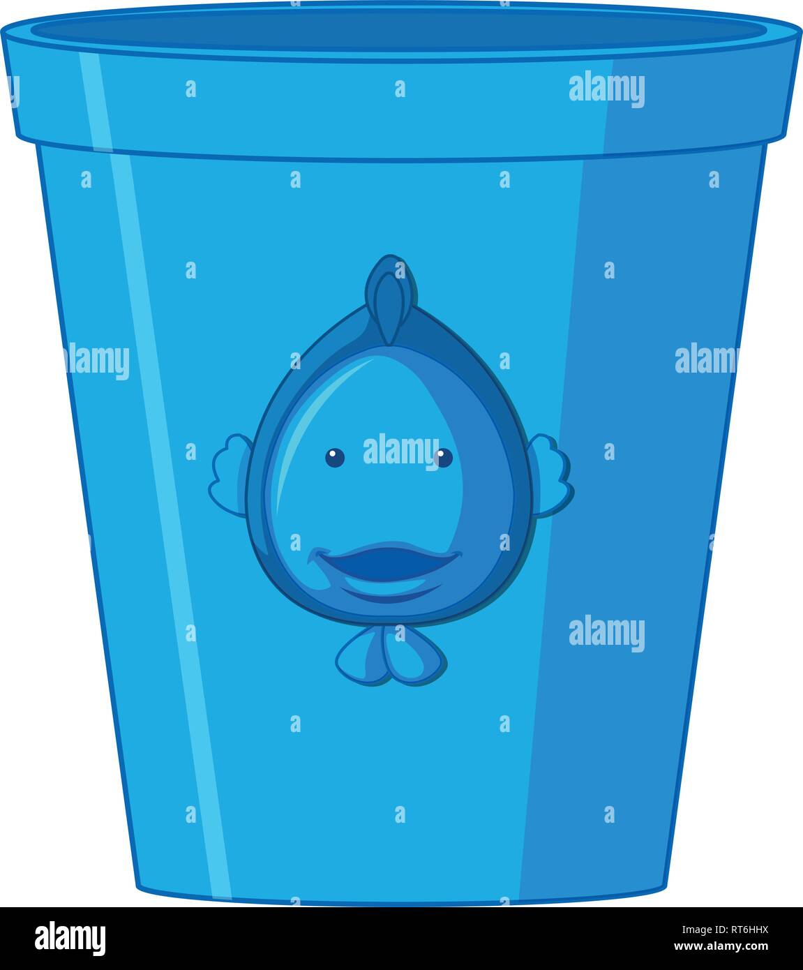 A blue plastic container illustration Stock Vector Image & Art - Alamy