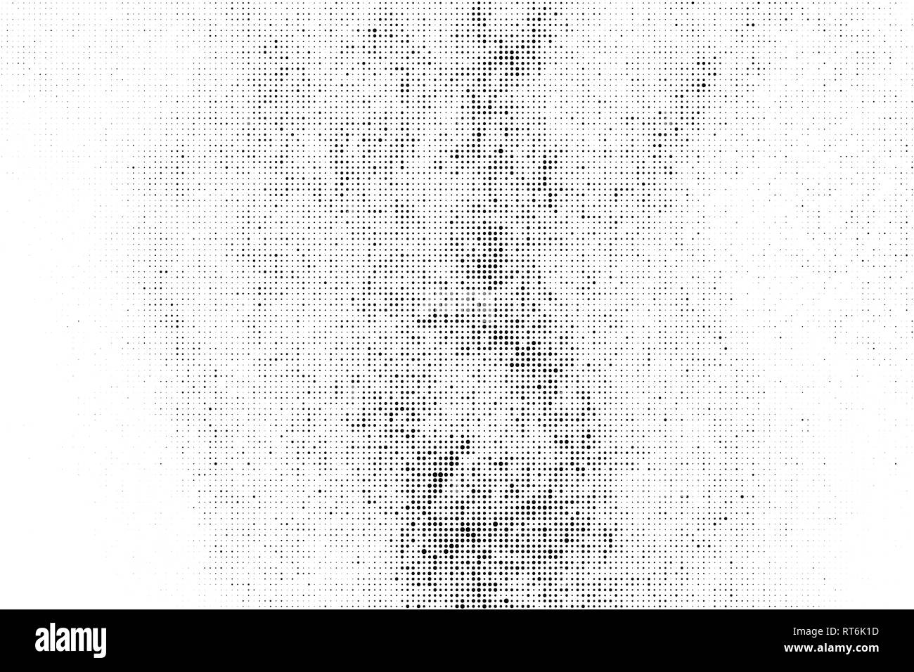 Black Halftone Texture On White Background. Modern Dotted Futuristic ...