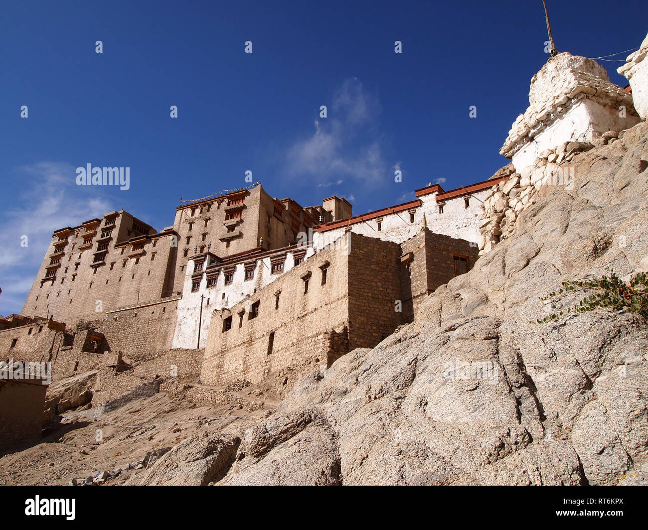 Namgyal dynasty’s Royal Palace, looking over the city of Leh (Ladakh ...
