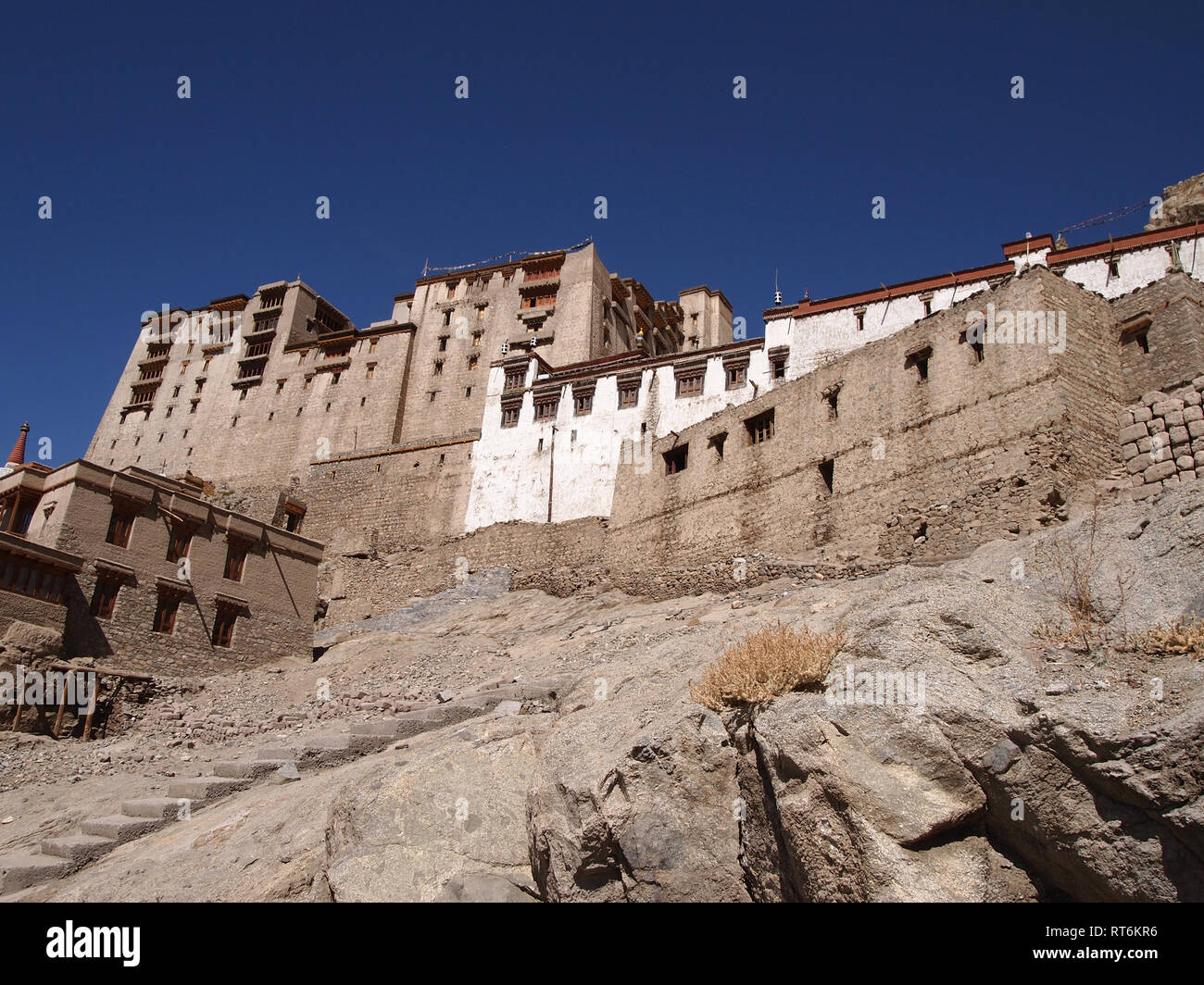 Namgyal dynasty’s Royal Palace, looking over the city of Leh (Ladakh ...