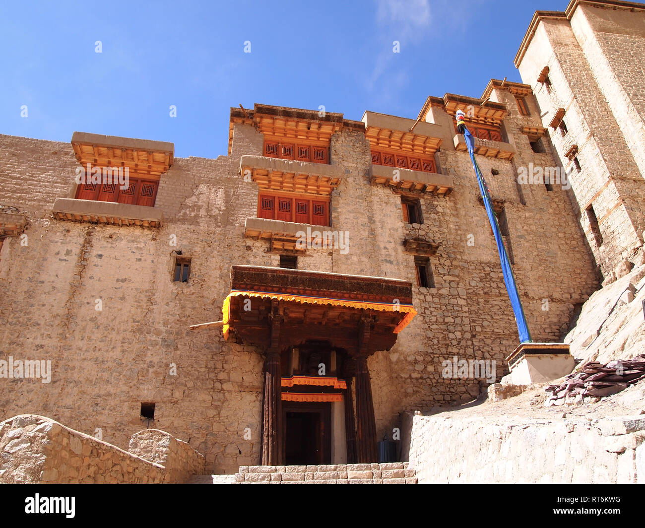 Namgyal dynasty’s Royal Palace, looking over the city of Leh (Ladakh ...