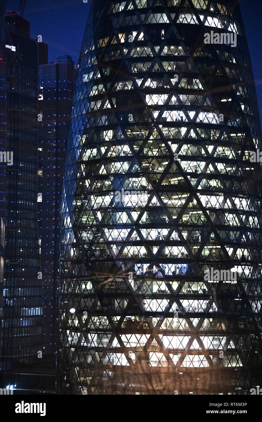 Gherkin in the city of London Stock Photo - Alamy