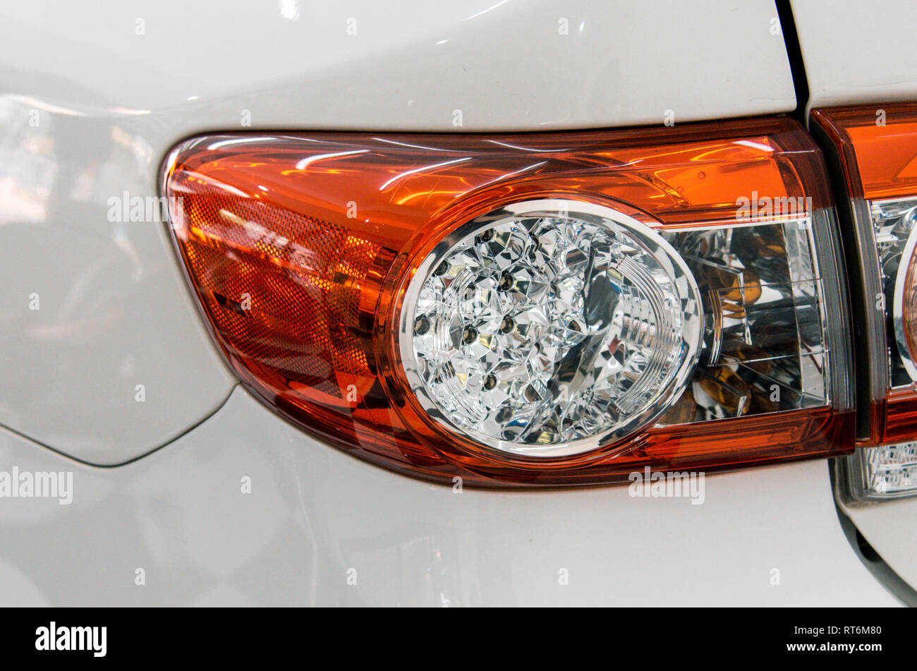 Detail modern luxury car rear light Stock Photo - Alamy