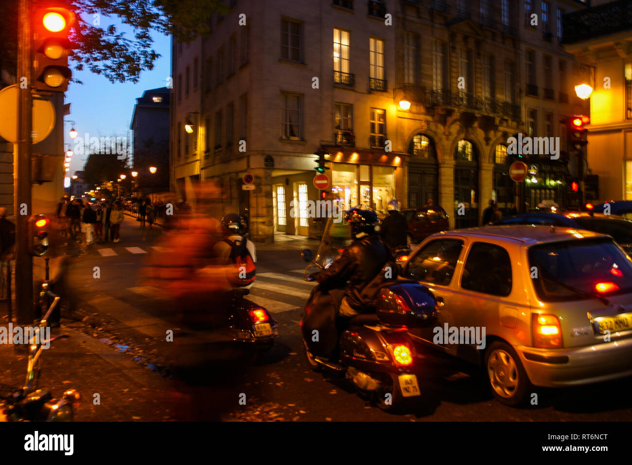 Night view, Paris, France Stock Photo - Alamy