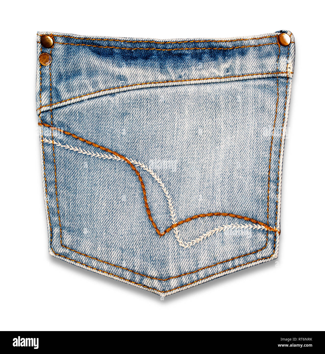Jeans pocket isolated on the white background with clipping path Stock ...