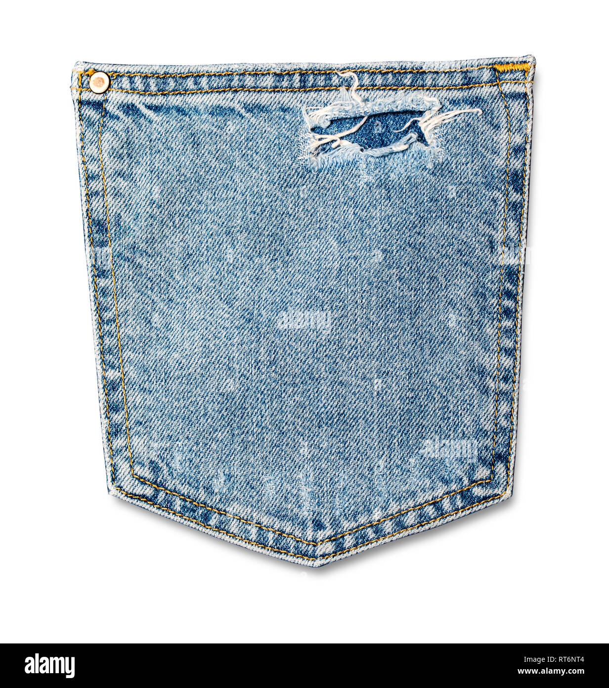 Jeans pocket isolated on the white background with clipping path Stock ...