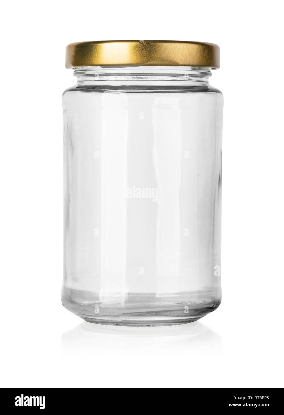 empty glass jar isolated on white with clipping path Stock Photo - Alamy