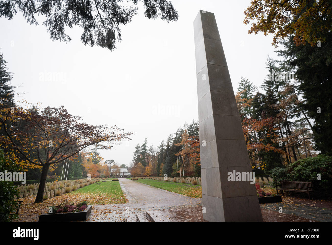 Russian field of honor at the Rusthof Amersfoort Crematorium and ...