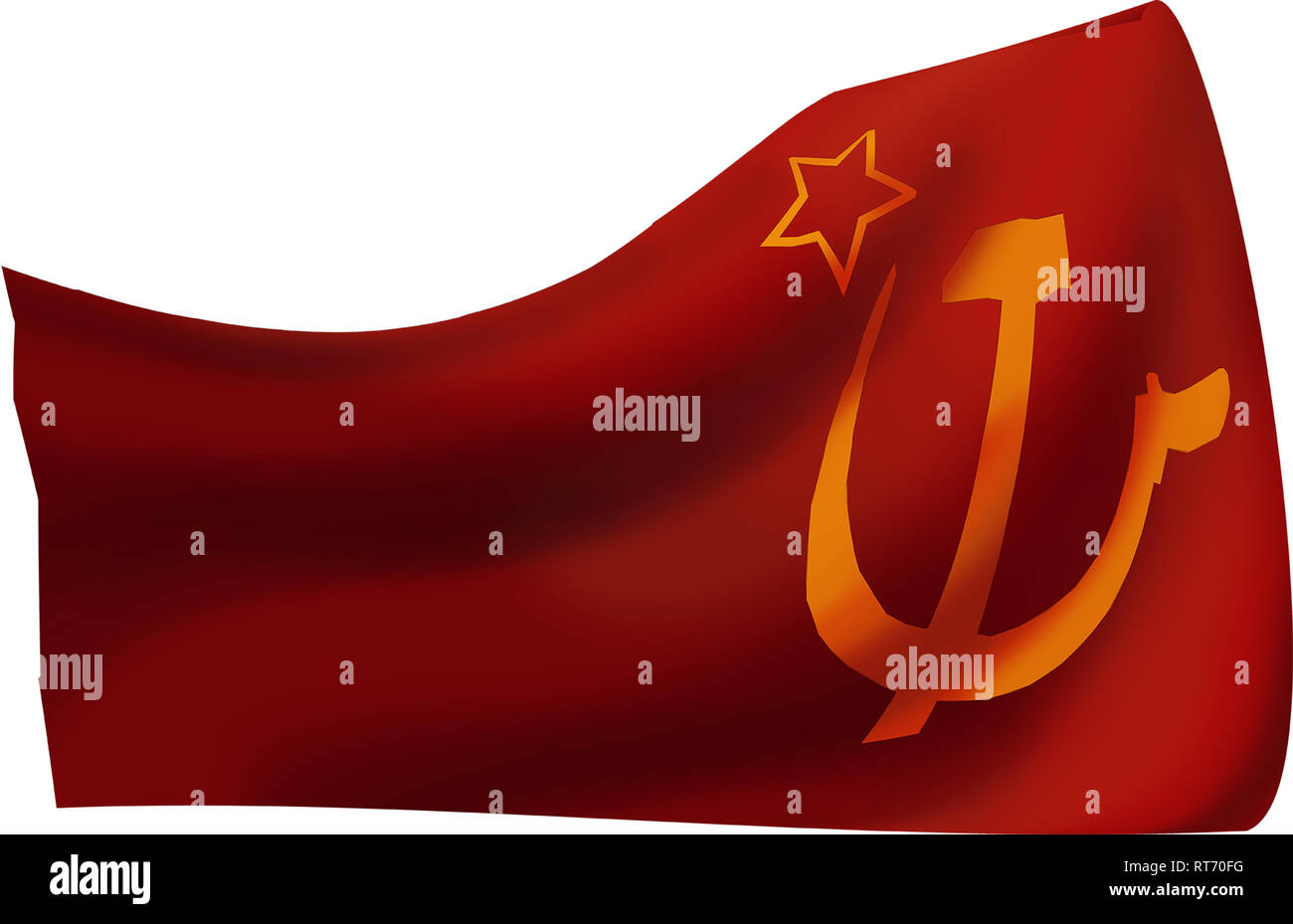 Red color Flag Stock Photo - Alamy