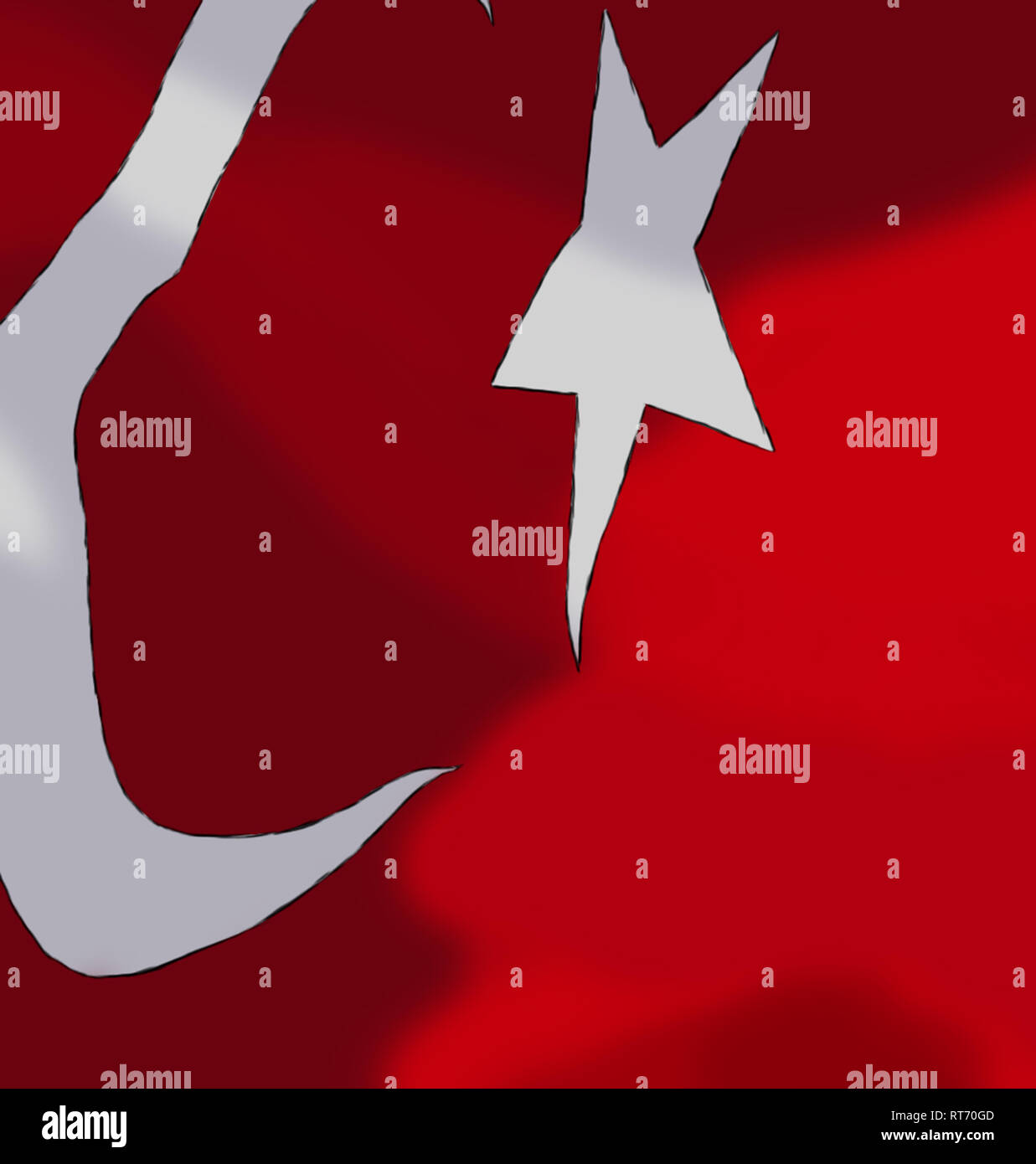 Red color Flag Stock Photo - Alamy