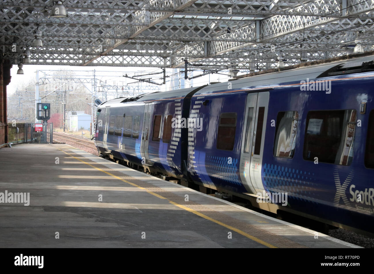 Class 380 Desiro electric multiple unit train in Arbellio Scotrail ...