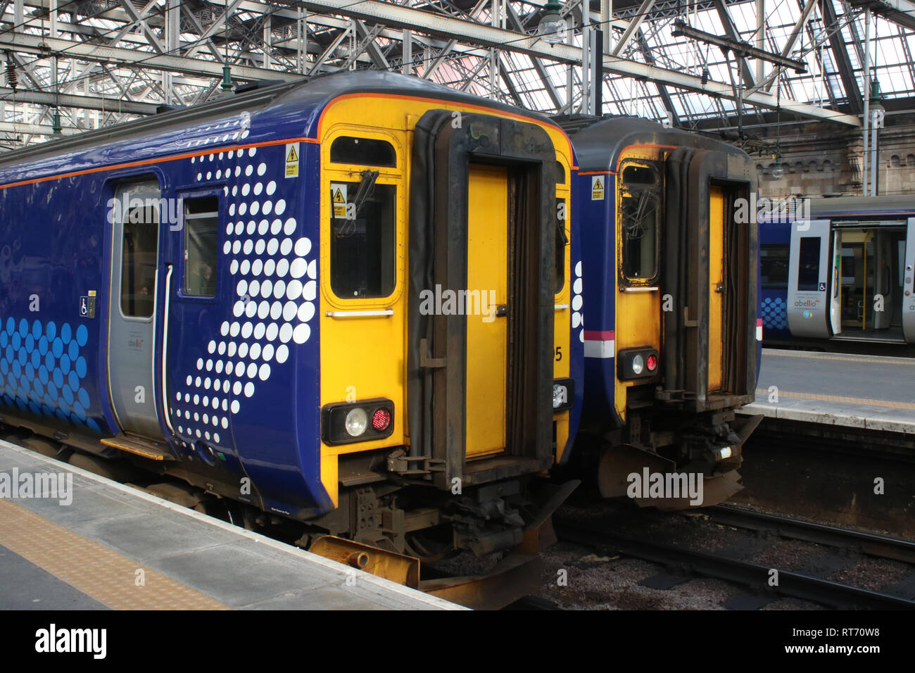 Two class 156 super sprinter diesel multiple units in different ...