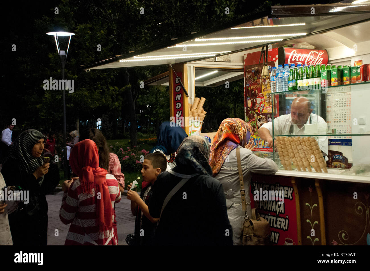Asia, Turkey, Anatolia, Konya,ice cream shop Stock Photo - Alamy