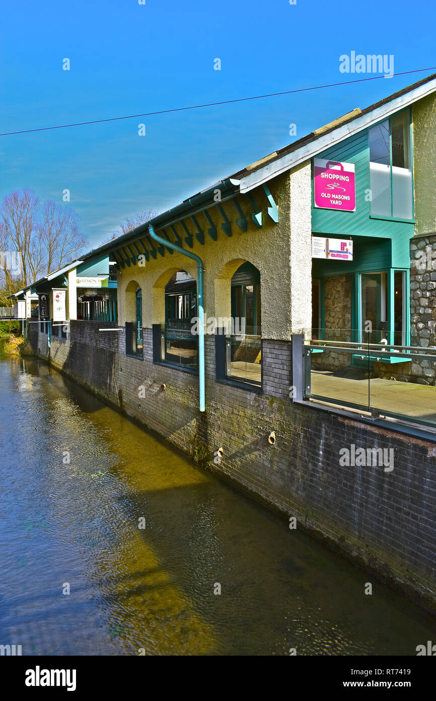 Old Masons Yard Shops is a row of small undercover shops alongside a ...