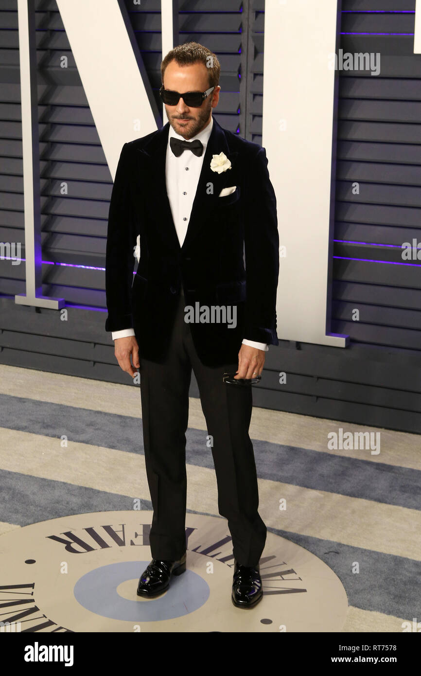 Beverly Hills, USA. 24th Feb, 2019. LOS ANGELES - FEB 24: Tom Ford at ...