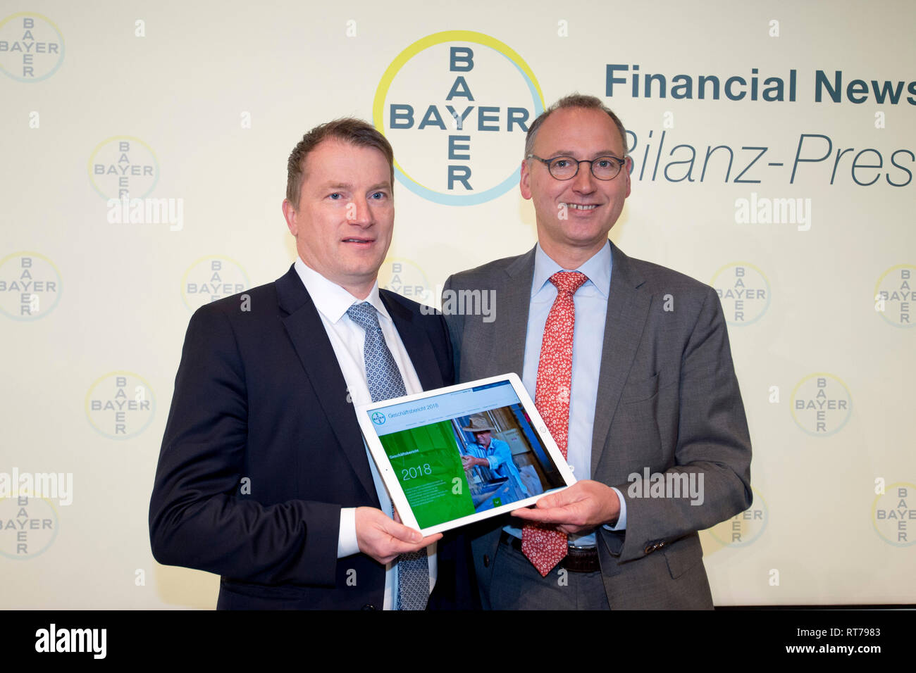 Leverkusen, Germany. 27th Feb, 2019. from left: Wolfgang NICKL ...