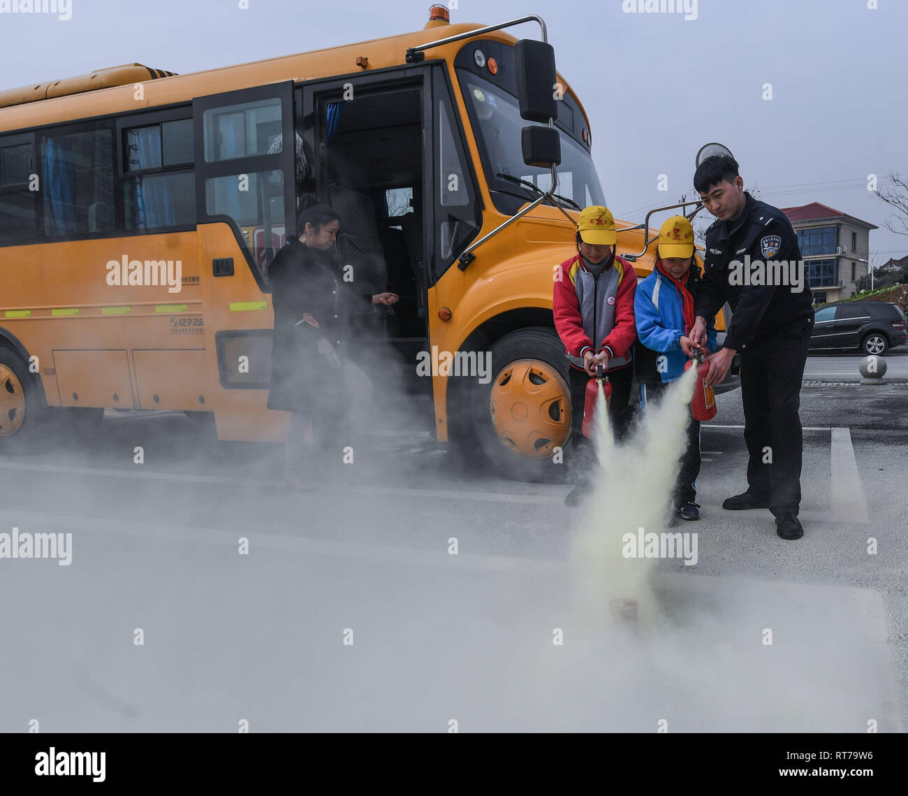 Emergency evacuation bus hi-res stock photography and images - Alamy