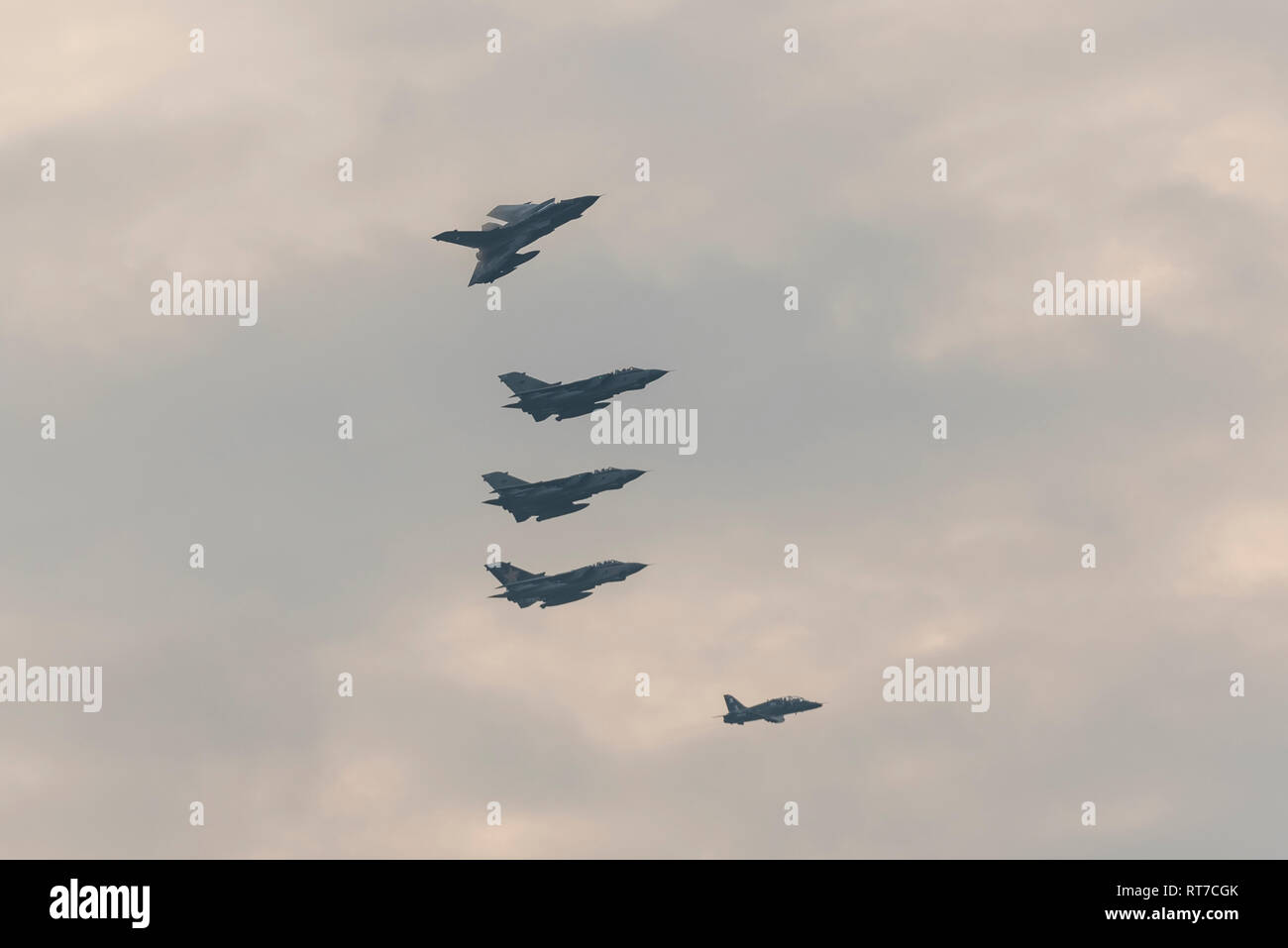 Flying final tornado flight over raf marham hi-res stock photography ...