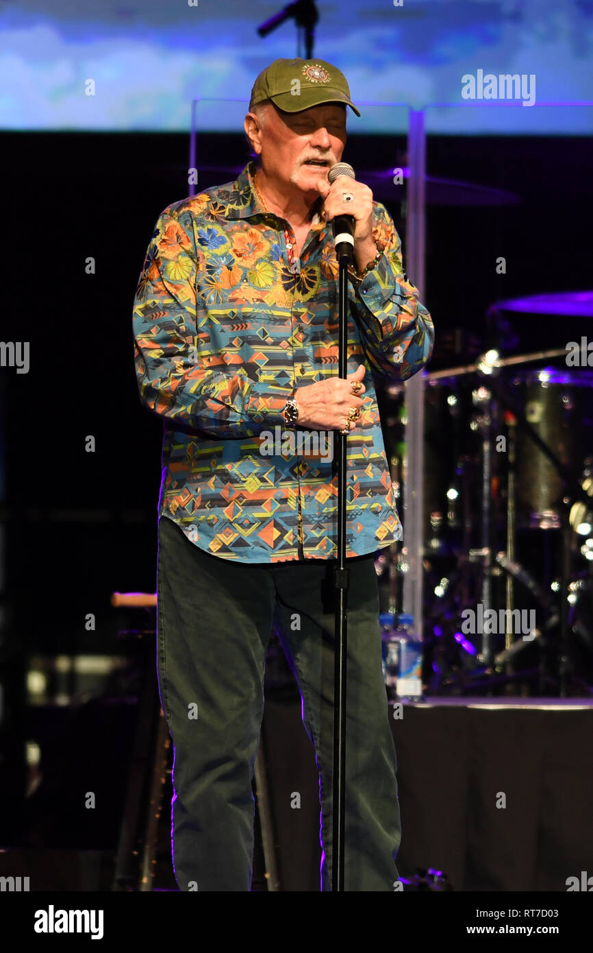Mike Love of The Beach Boys performs at the Hard Rock Events Center ...