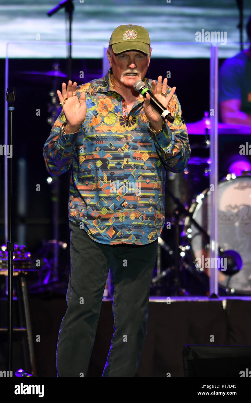 Mike Love of The Beach Boys performs at the Hard Rock Events Center ...