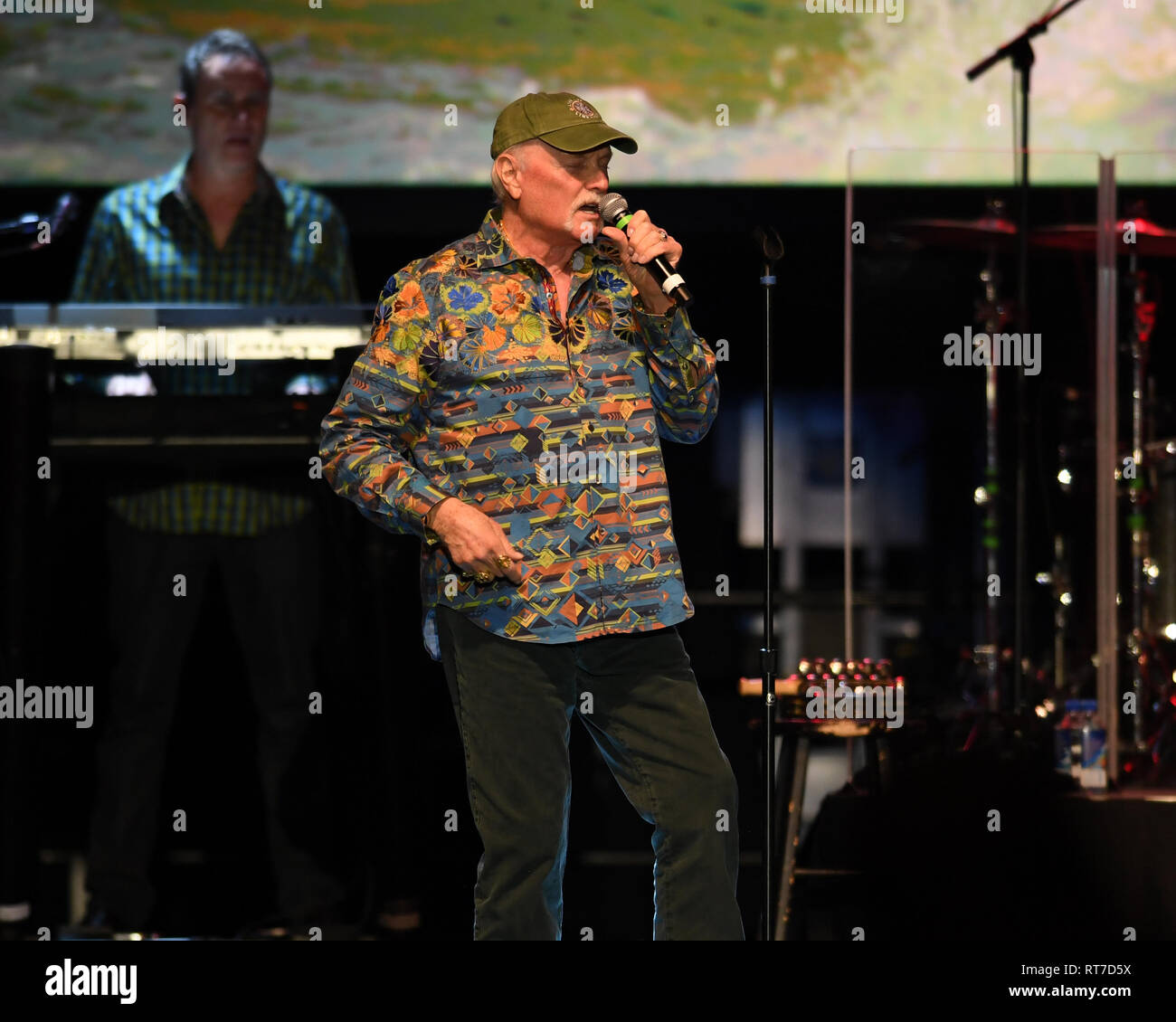 Mike Love of The Beach Boys performs at the Hard Rock Events Center ...