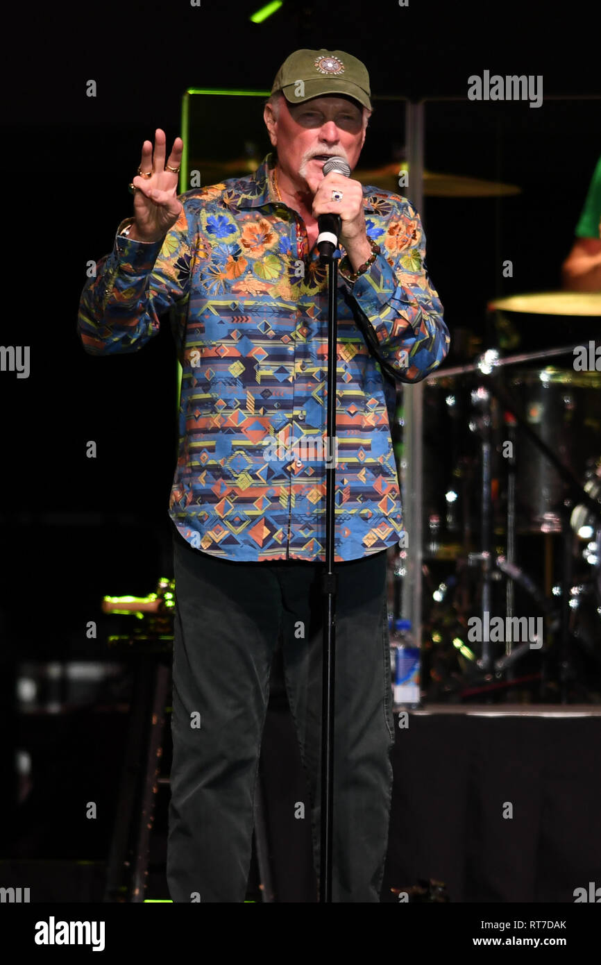 Mike Love of The Beach Boys performs at the Hard Rock Events Center ...