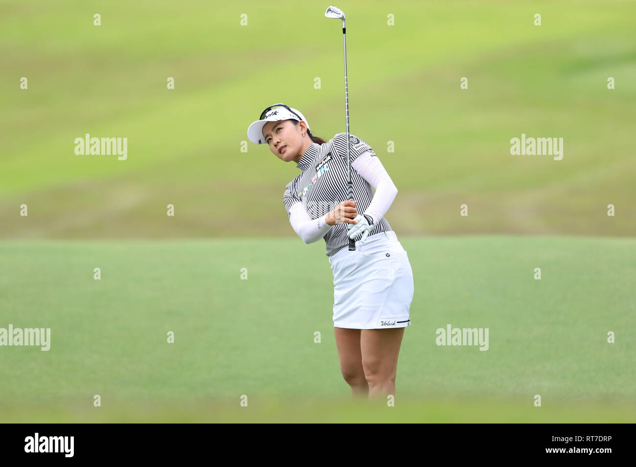 Singapore. 28th Feb, 2019. Chella Choi of South Korea plays a shot on ...