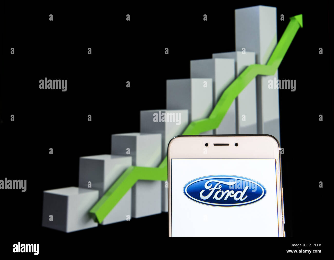 Hong Kong. 10th Feb, 2019. American multinational automaker Ford logo ...