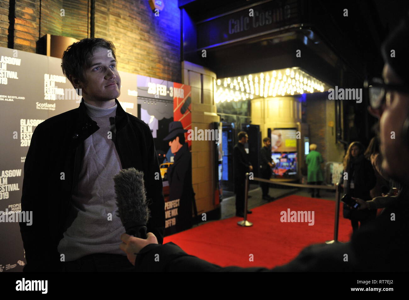 Glasgow, Scotland, UK. 28th Feb, 2019. Film Director - Bo Burnham at ...