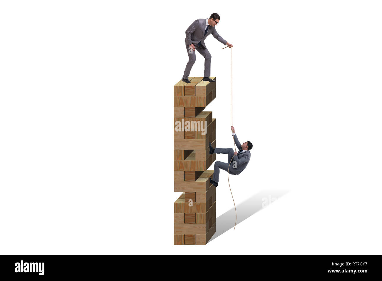 Colleague coaching Cut Out Stock Images & Pictures - Alamy