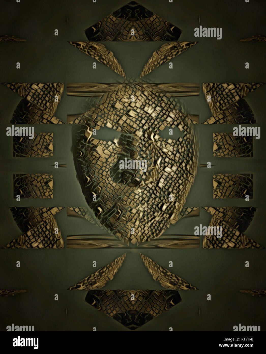 Abstract Mask Design Stock Photo - Alamy