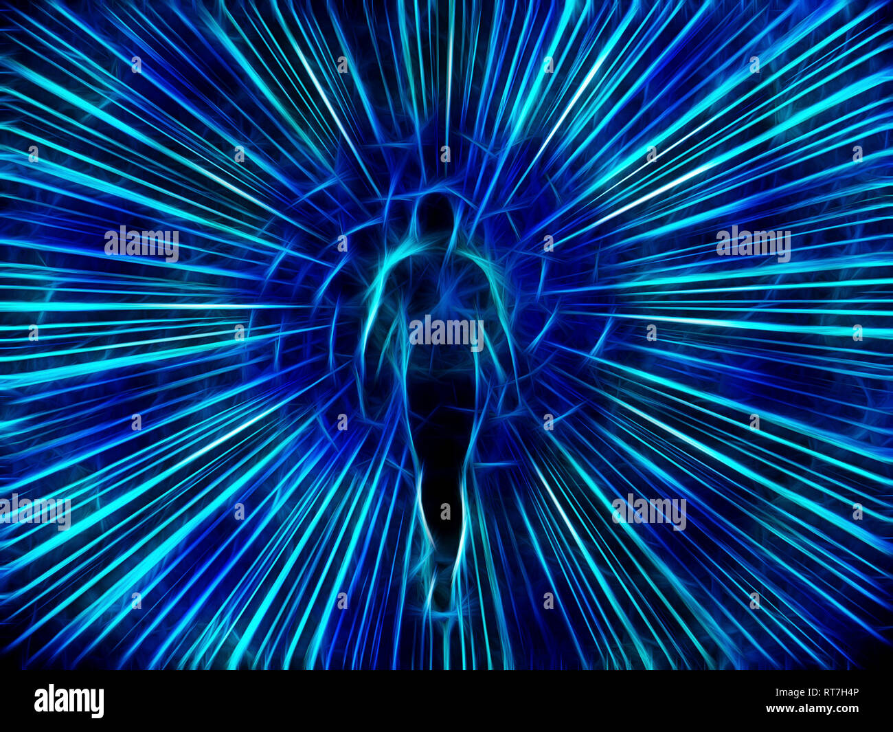 Figure emerges from light Stock Photo - Alamy Figure emerges from light Stock Photo - Alamy