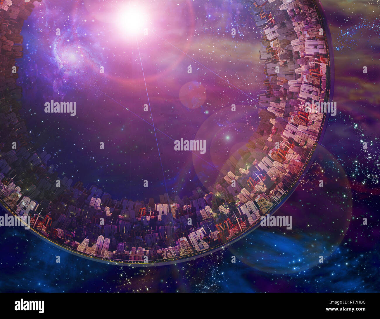 Multi-Generational Interstellar Ship in the Expanse of Space Stock ...