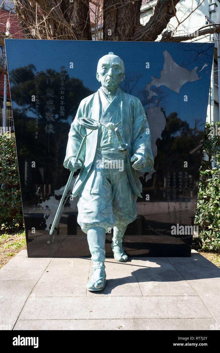 Statue of Tadataka Ino ( 1745 - 1818 ) ,Japanese surveyor and ...
