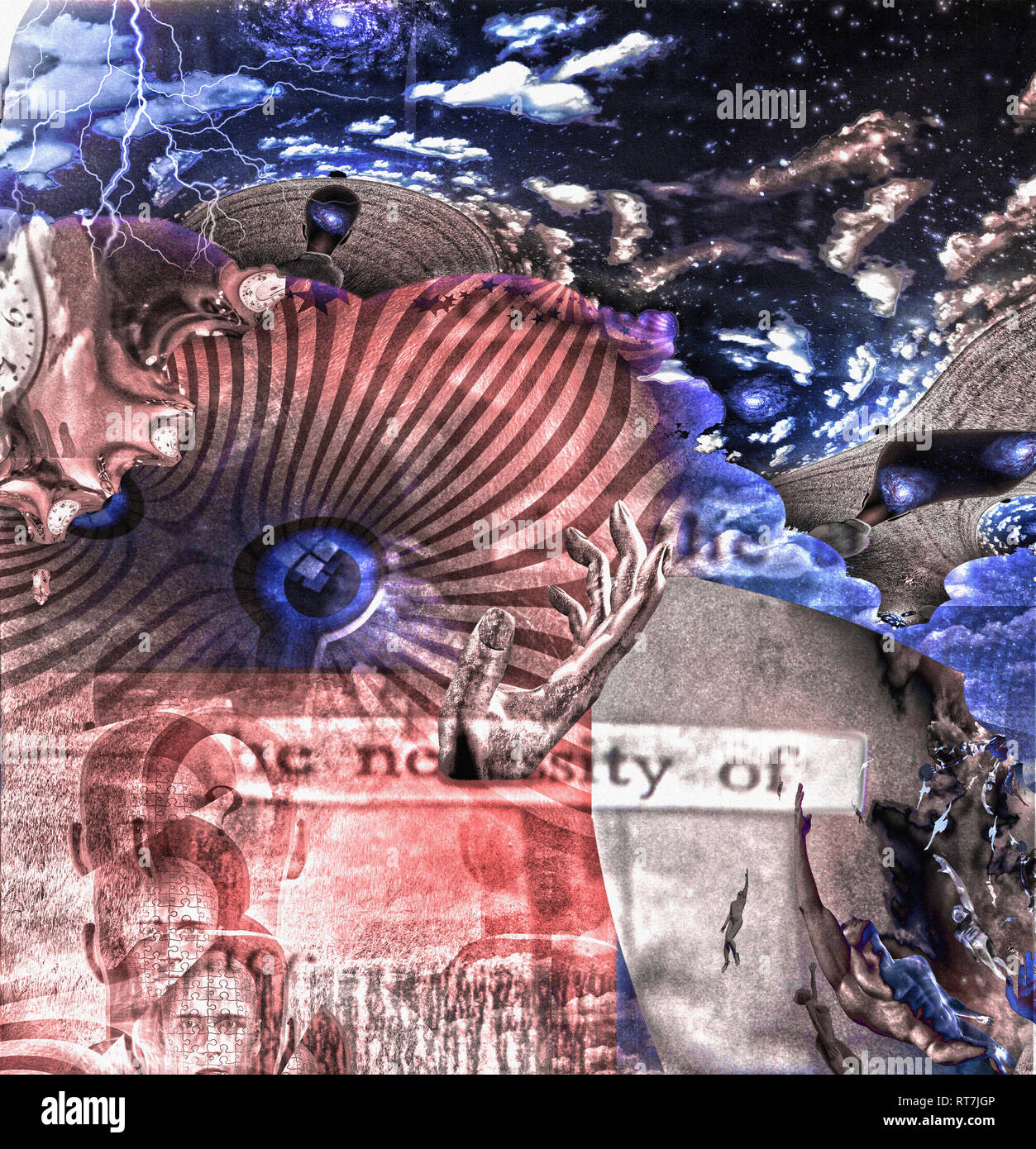 Complex abstract painting Stock Photo - Alamy