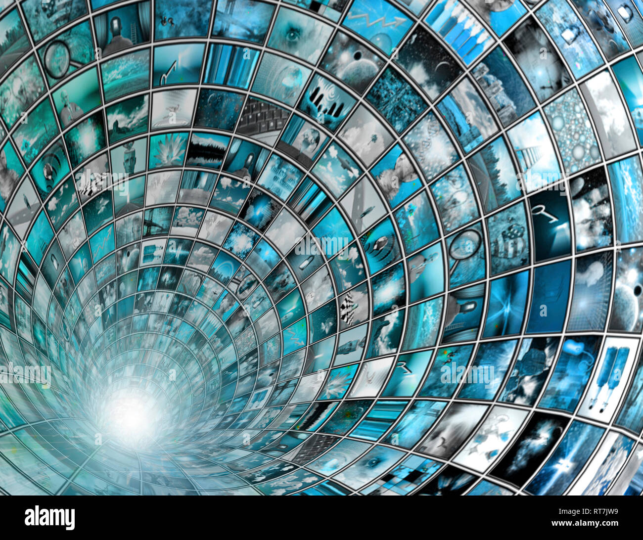 Multimedia tunnel hi-res stock photography and images - Alamy