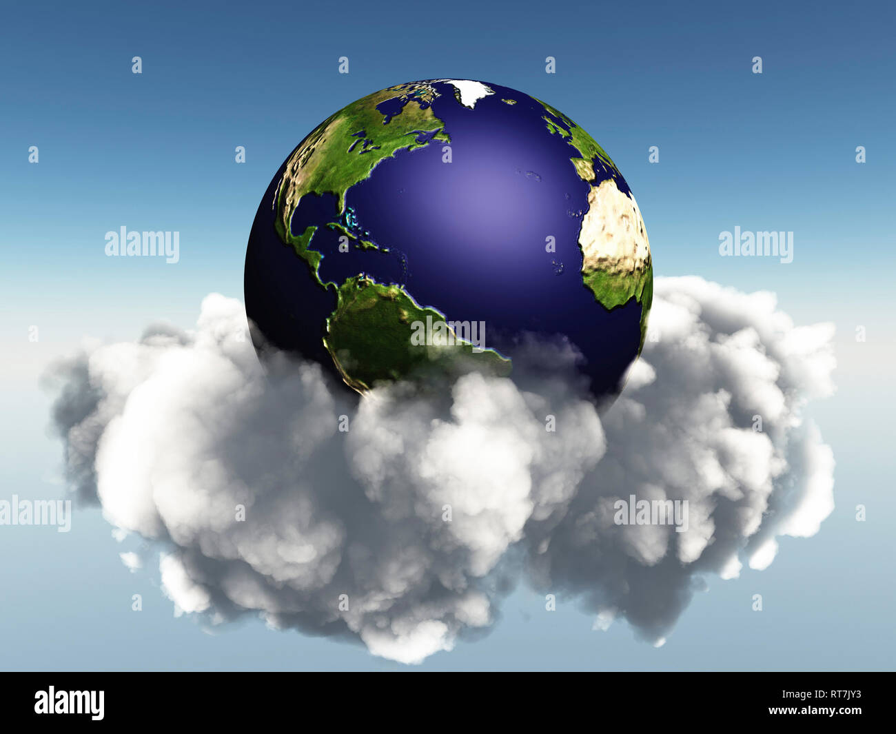 Earth and Clouds Generic Stock Photo - Alamy