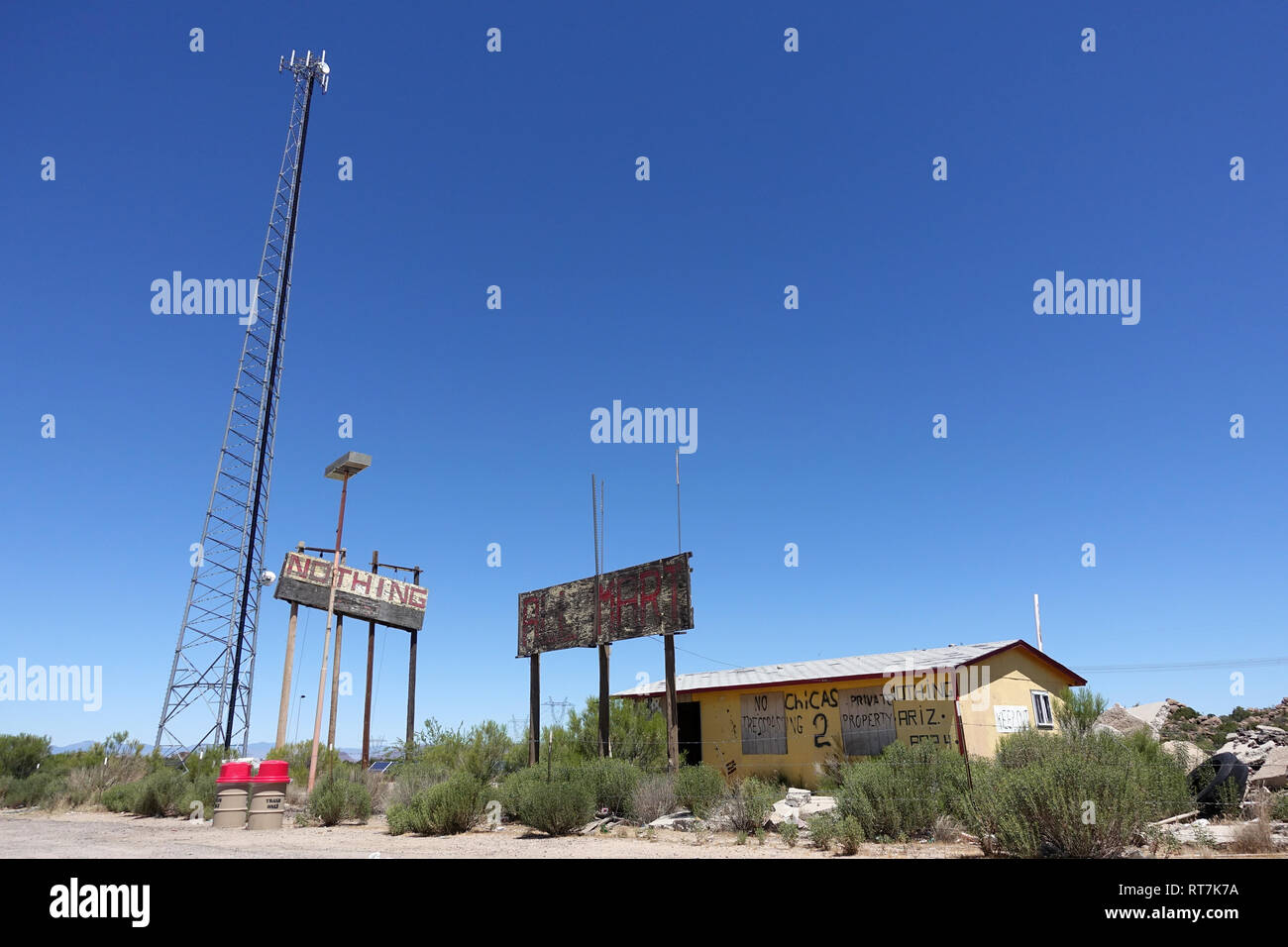 Nothing is an uninhabited ghost town in eastern Mohave County, Arizona ...
