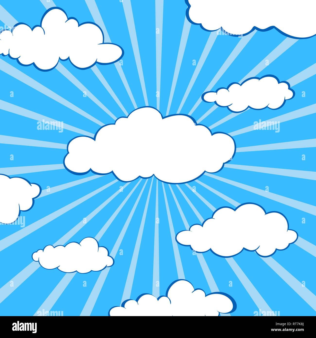 clouds stylized flat set Stock Vector Image & Art - Alamy