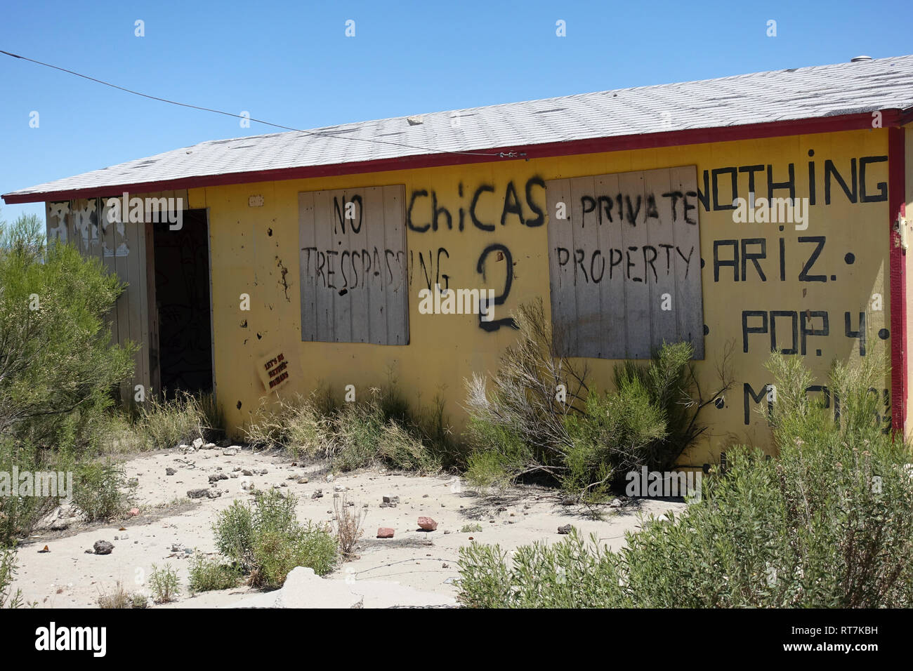 Nothing is an uninhabited ghost town in eastern Mohave County, Arizona ...